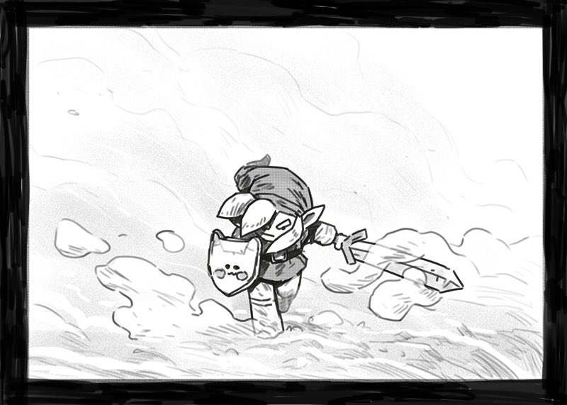 「Little Link sketch! There's a chill in the air…! Fall approa」Trudi ...