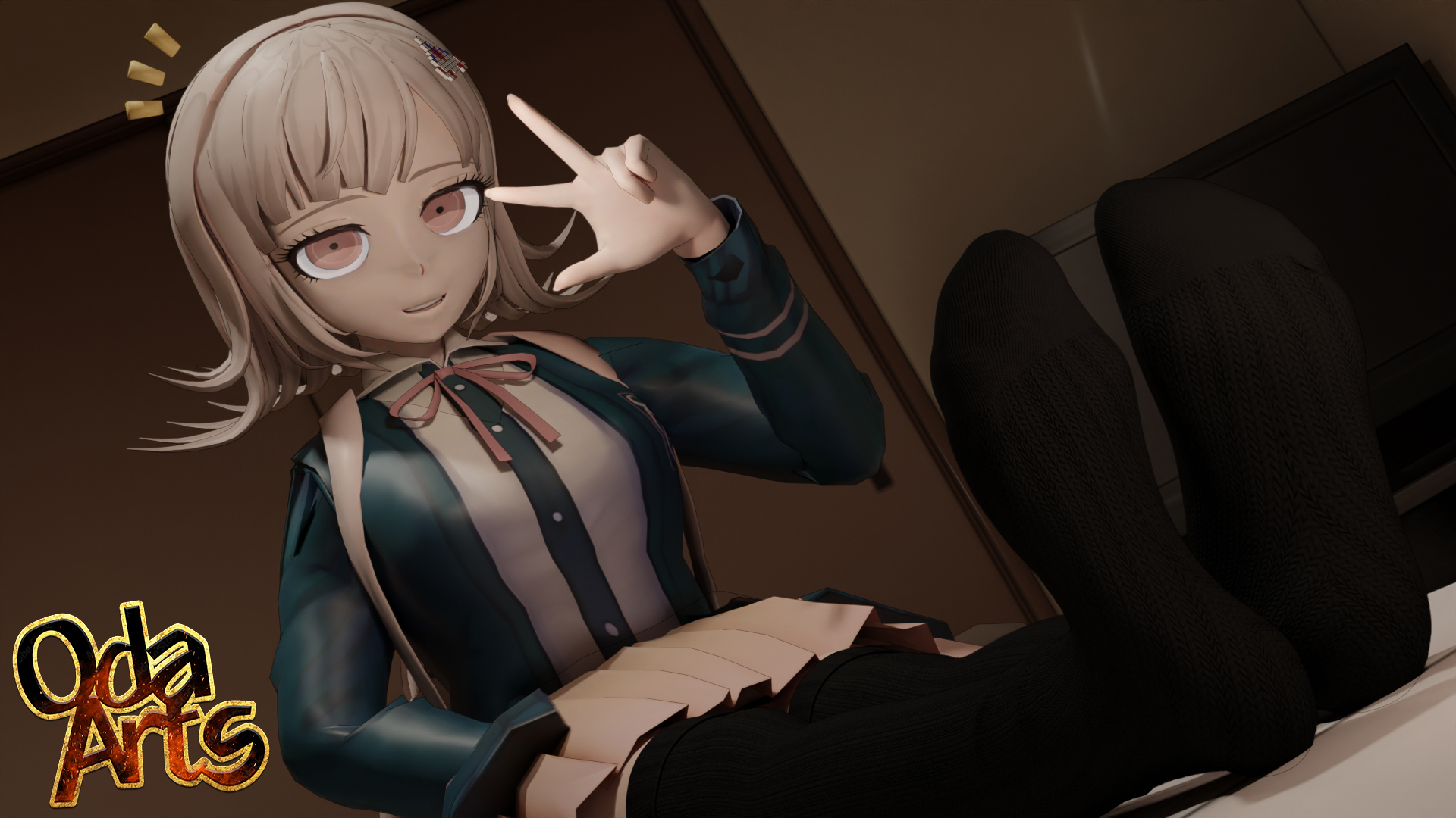 Oda (Commissions Closed) on Twitter: "Chiaki Nanami from Danganronpa Commission for Anonymous ...