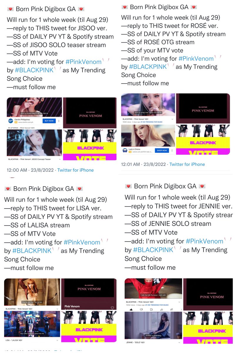 chaé on Twitter: "RT @loveIikerosie: 🚨36 HOURS LEFT🚨 4️⃣ DIGIPACKS to be given away I will ...