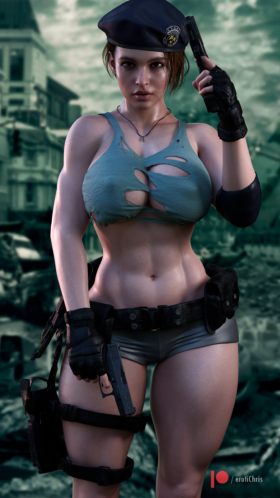 Cga3d on Twitter: "#JillValentine #ResidentEvil 6K Followers! 😱 Wow, thank you so much for still ...