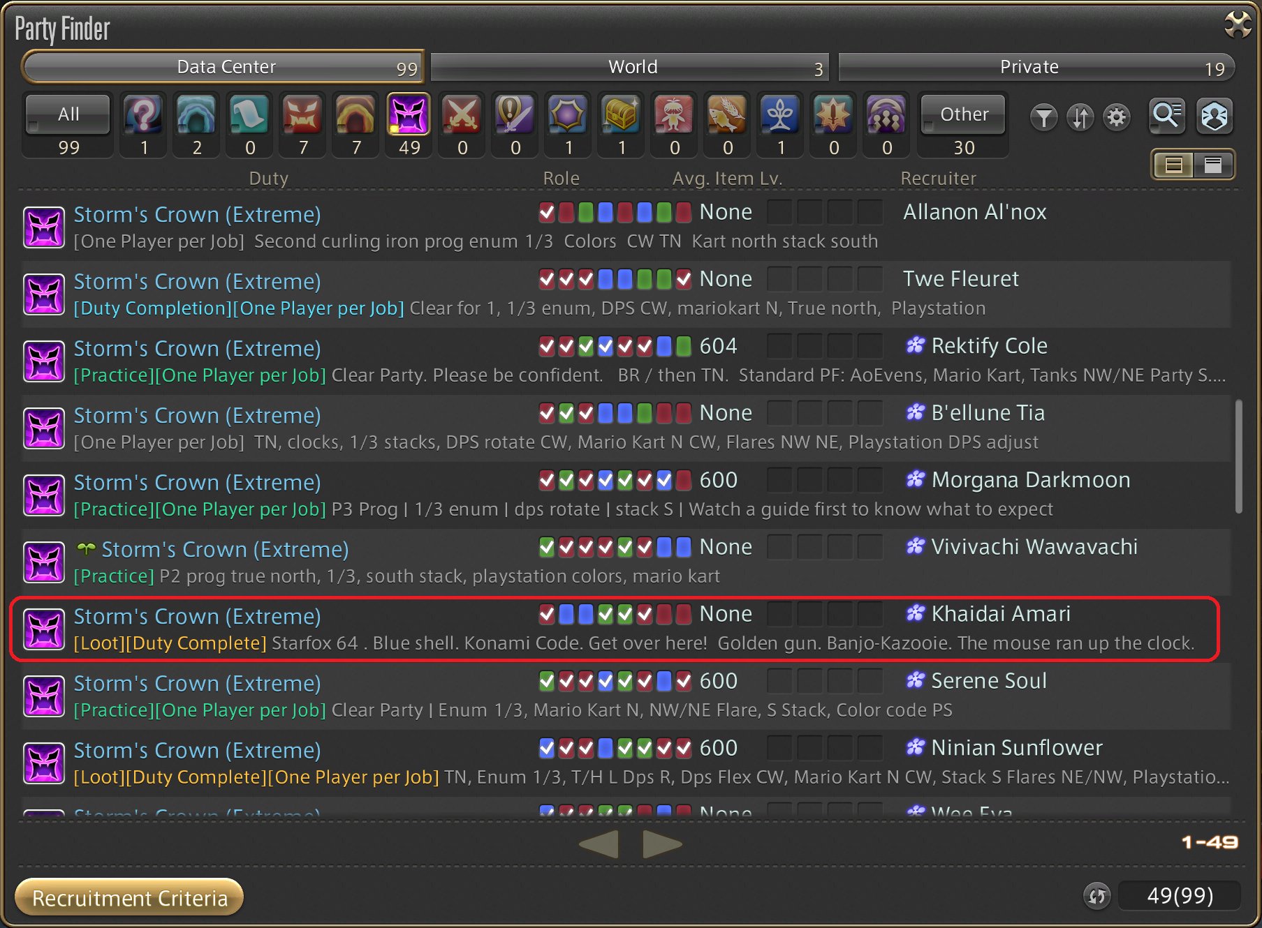 /r/FFXIV on Twitter: ""The Best Party Finder Description I've Seen So Far" by Celcius_87 https ...