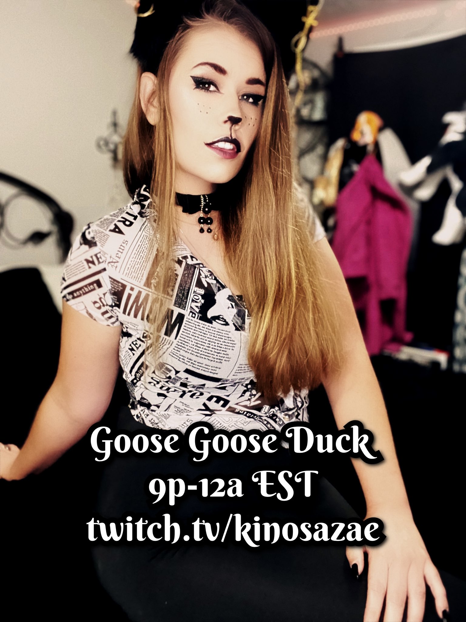 Kinosazae on Twitter: "Goose Goose Kitty? No that’s not right.. 😽 https://t.co/HWP3gvt9hz" / Twitter