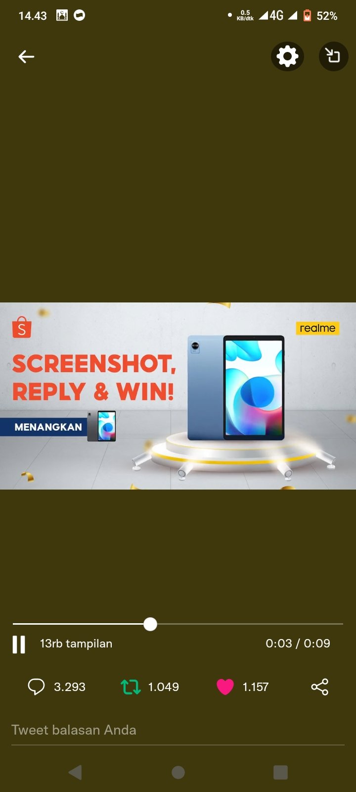 Shopee Indonesia on Twitter: " MENANGKAN REALME PAD MINI Hari ini mimin & realme mau giveaway ...