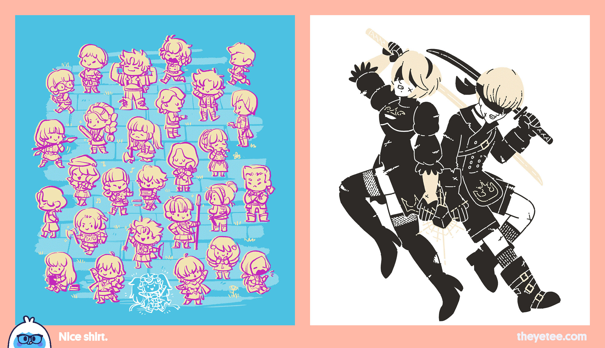 The Yetee 🌈 on Twitter: "NEW! We’ve got Academy Days designed by @jess_skye and Desperate Battle ...