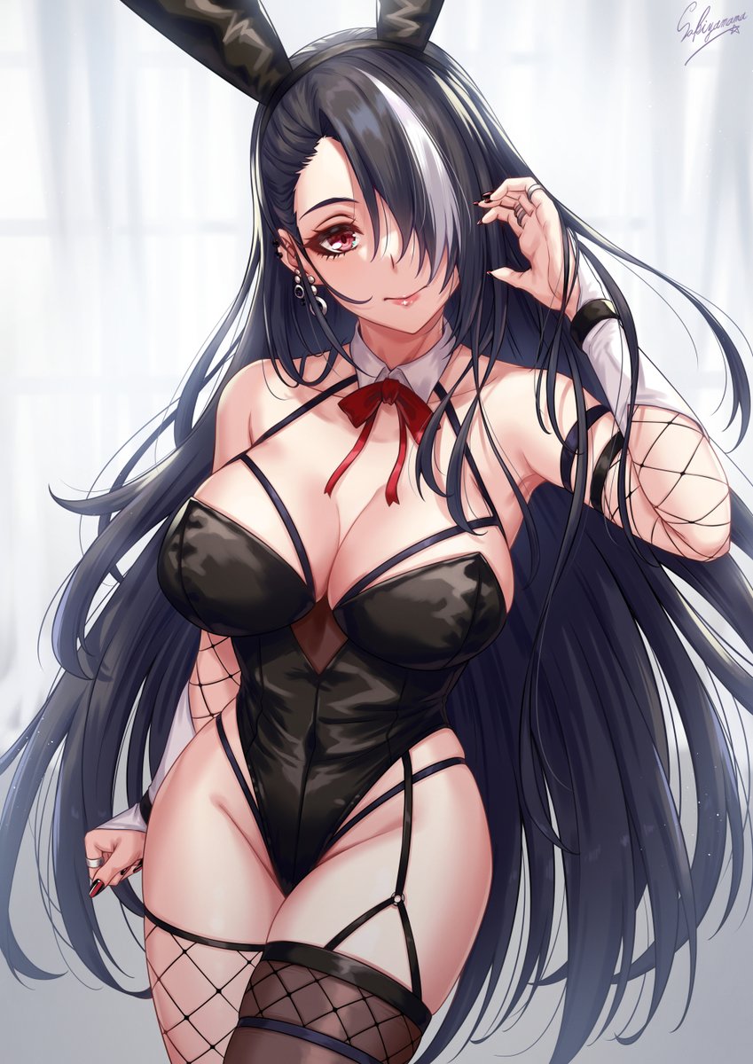 「黒バニーお姉さん🐰 」sakiyamama 夏コミ813(日) 西 ぬ” 12bのイラスト