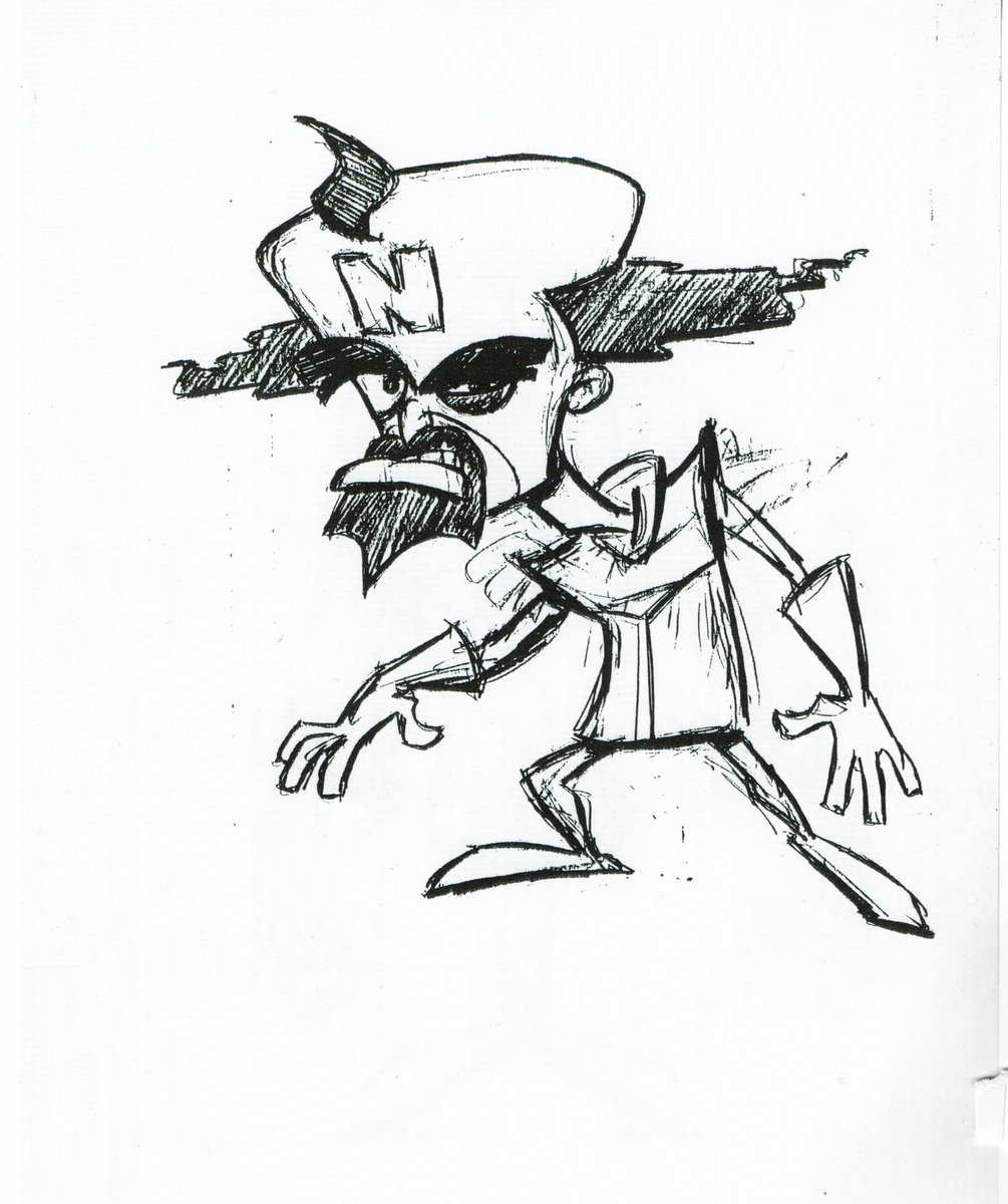 Doctor Neo Cortex concept artwork for Willie the Wombat. (The game that ...