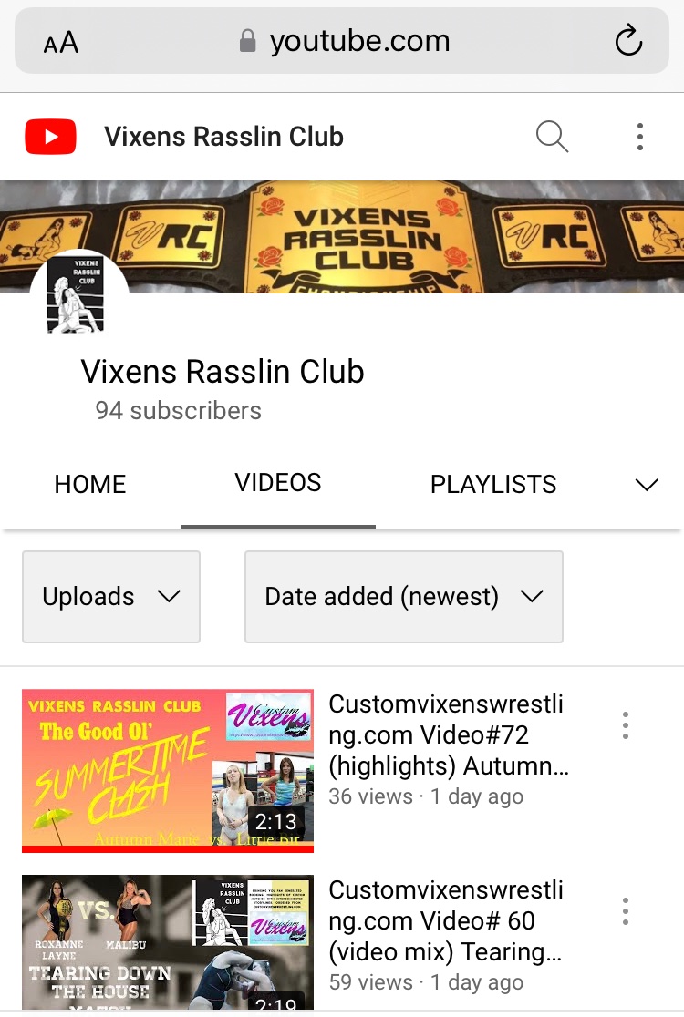 Vixens Rasslin Club on Twitter: "Before I had a Twitter account, I had a YouTube channel. I’ve ...