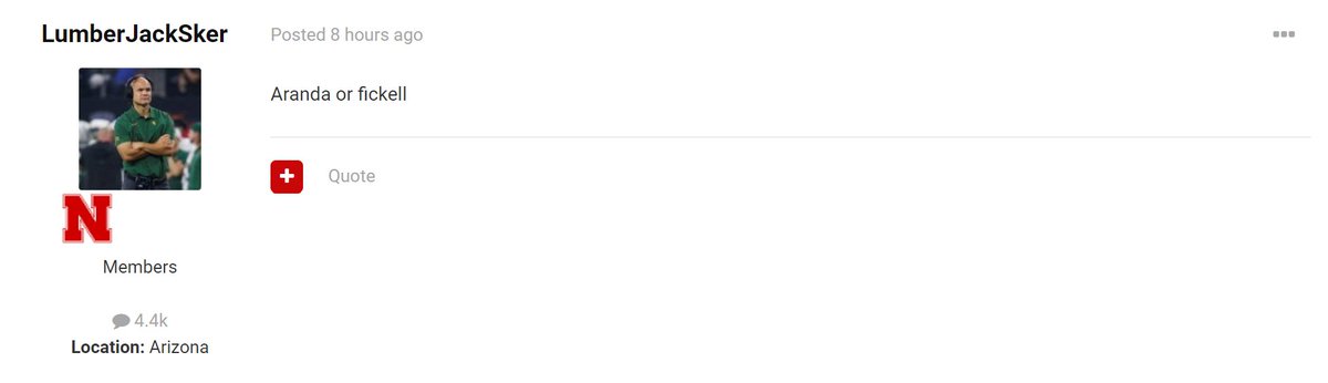 Message Board Geniuses on Twitter: "#Nebraska fans have some big names in mind to replace Scott ...