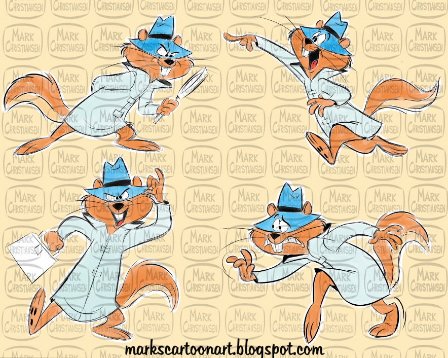 Juan Pablo on Twitter: "RT @MARKCHR69023853: My take on Secret Squirrel in these rough sketches."