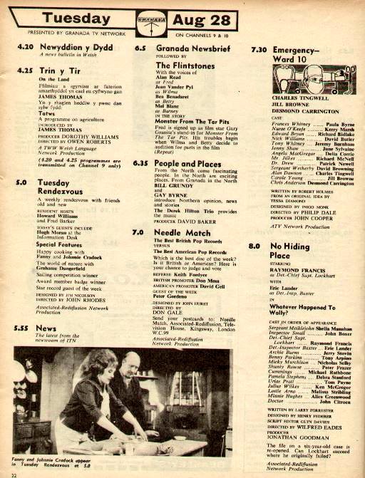 Graeme Wood on Twitter: "RT @woodg31: TV📺28/8/62 ITV 5.0:Tuesday Rendezvous 5.55:News 6.5:The ...