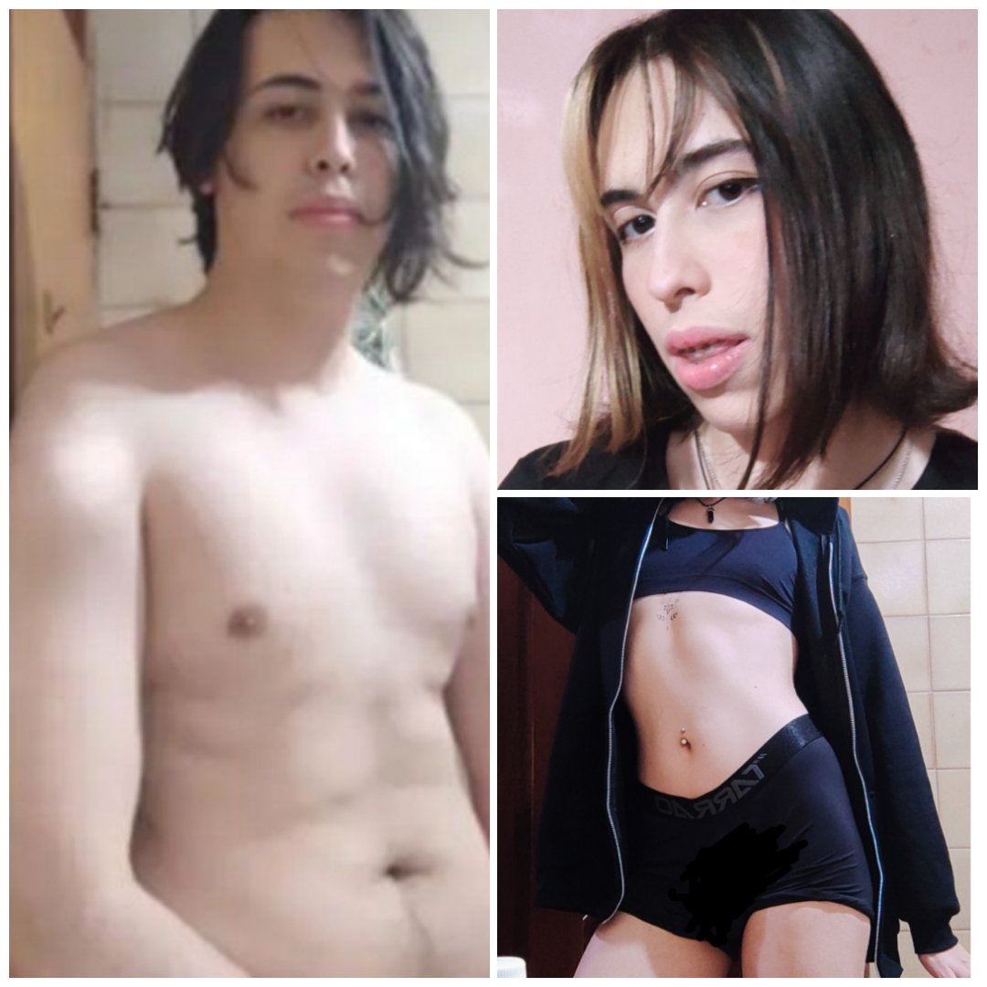 Ash-Lee ~🏳️‍⚧️~ Girl AND Femboy on Twitter: "What a couple of months of Estrogen can do... ️ ...