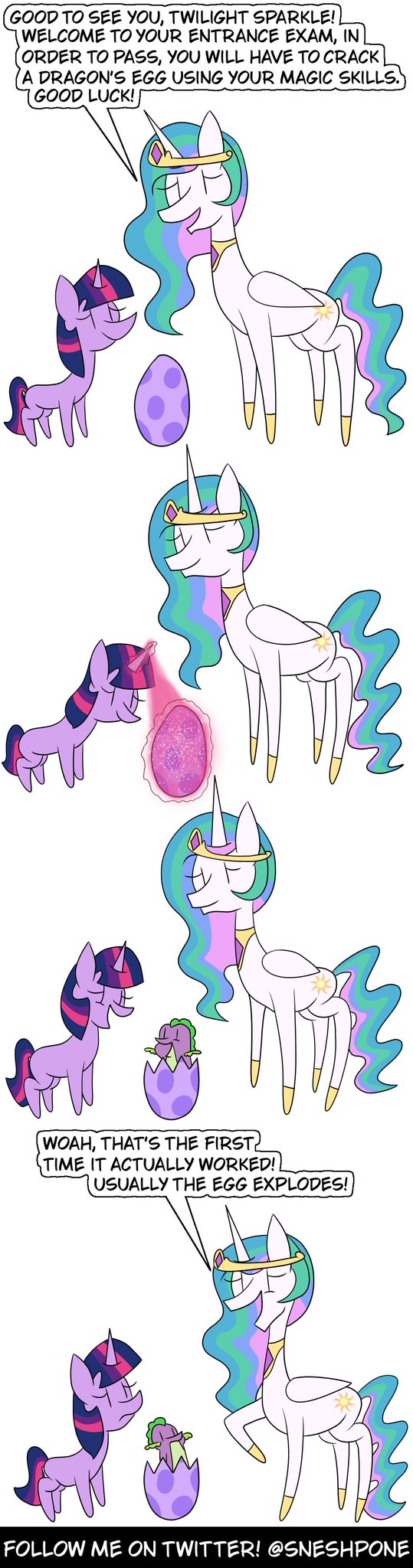 sneshpone on Twitter: "Egg Shell [COMIC] #mlp #princesscelestia #twilightsparkle #spike https ...