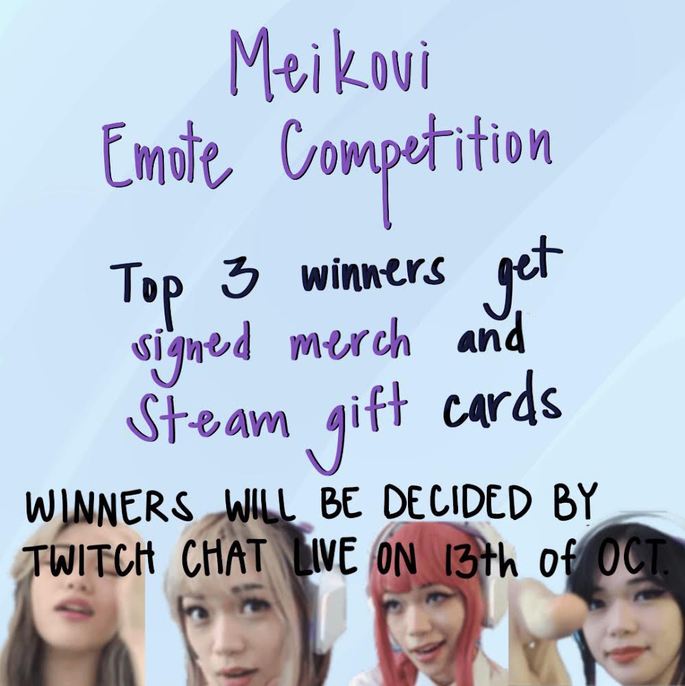 Mei Kou on Twitter: "ATTENTION TO ALL MEMERS !! The emote competition is live now - submit your ...