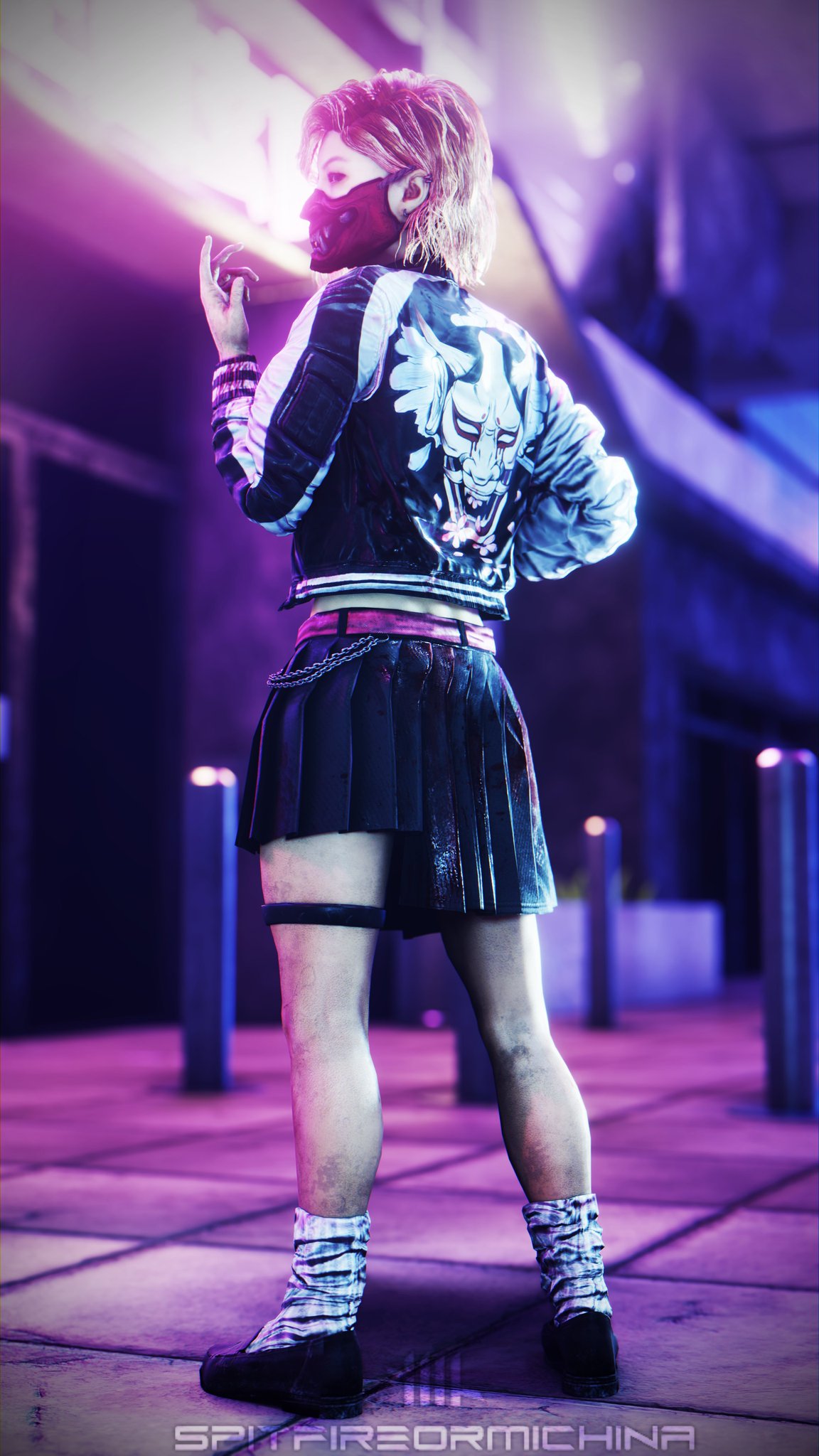 SpitfireOrMichina (Commissions: 0/3) on Twitter: "A render of Yui's cosmetic conept art, Taimei ...