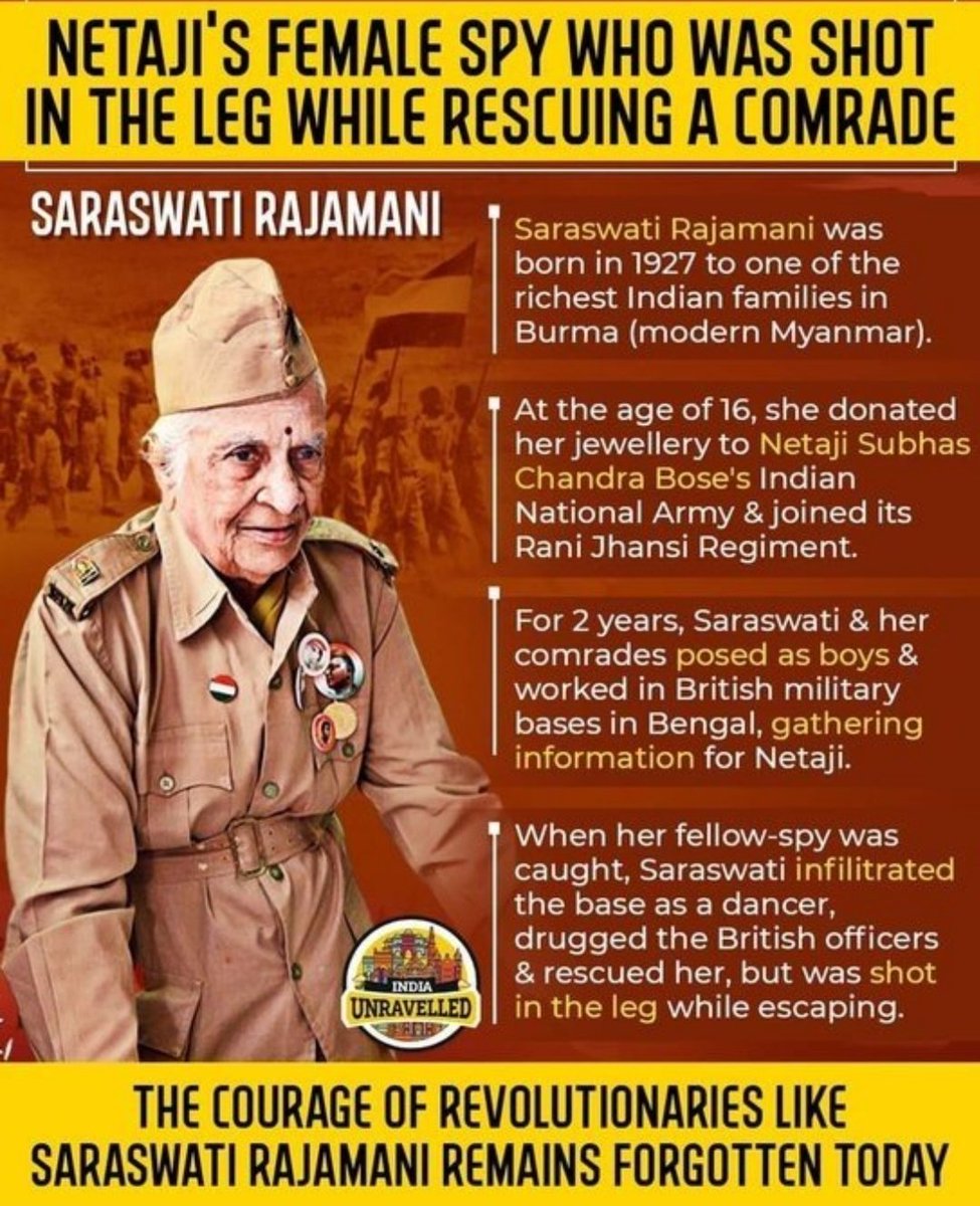 The story of INA veteran Saraswati Rajamani, who remains forgotten ...