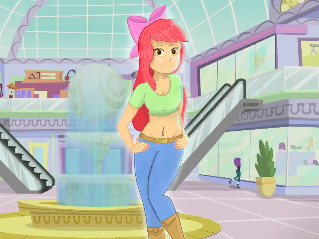 Applebloom Human Apple Bloom 3D Anime Human Art 1 By Starhedgehog55 On