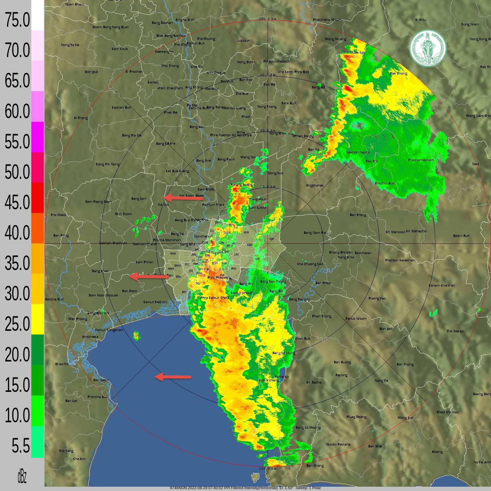 JS100 on Twitter: "เวลา 07.45 น. กทม. #ฝนตก เขตดอนเมือง สายไหม หลักสี่ บางเขน ลาดพร้าว บางซื่อ ...