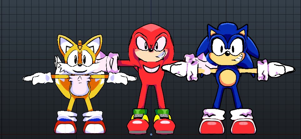 funkybunny on Twitter: "Just finished up making UnEXEd Encore Knuckles and here are the boys so ...