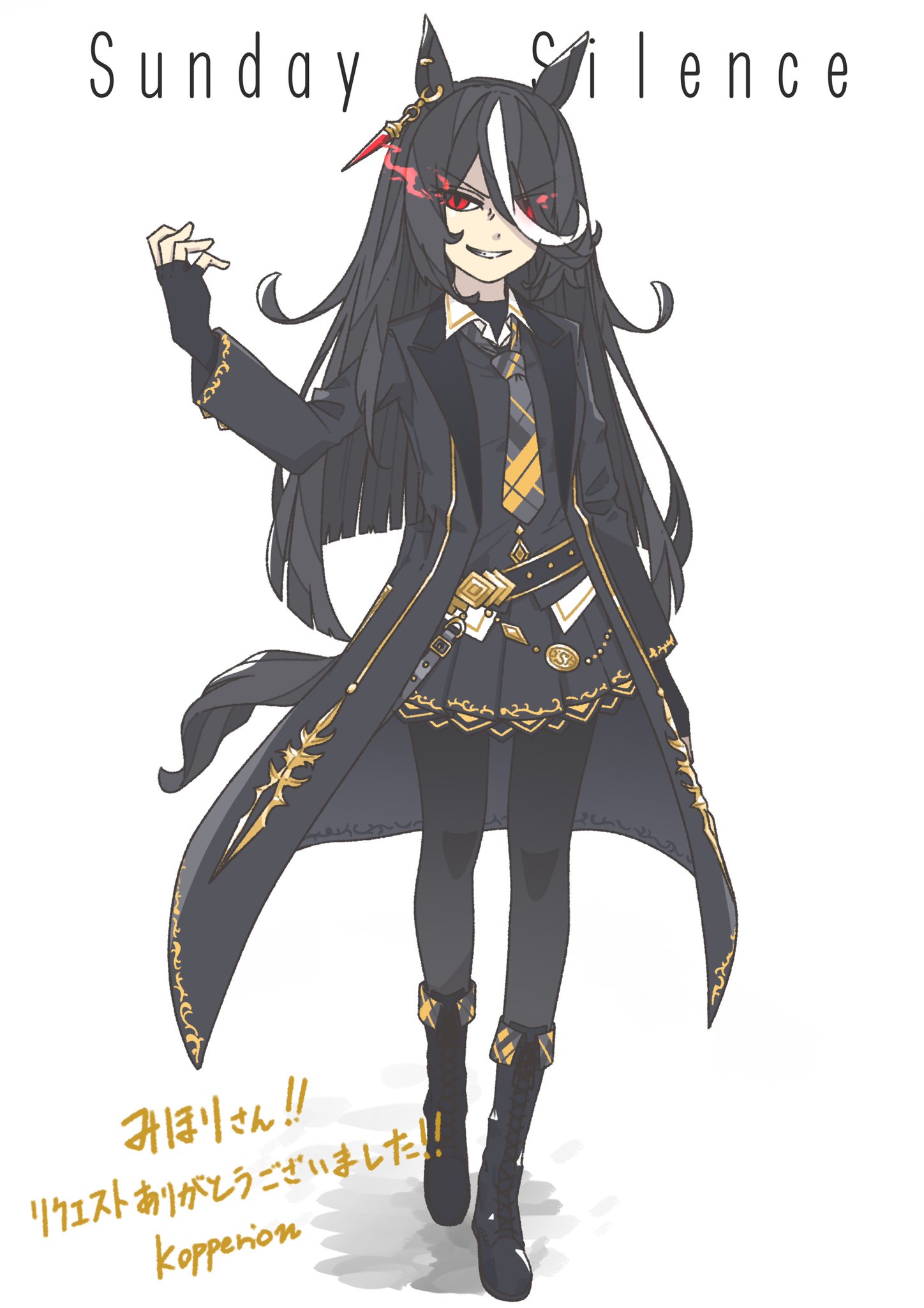 KOPPERION on Twitter: "運命に噛みついたウマ娘 みほりさん（@Tooru_Mihori)からのskebリクエストで描かせていただきました！！ カフェとどう差別化するか考え ...