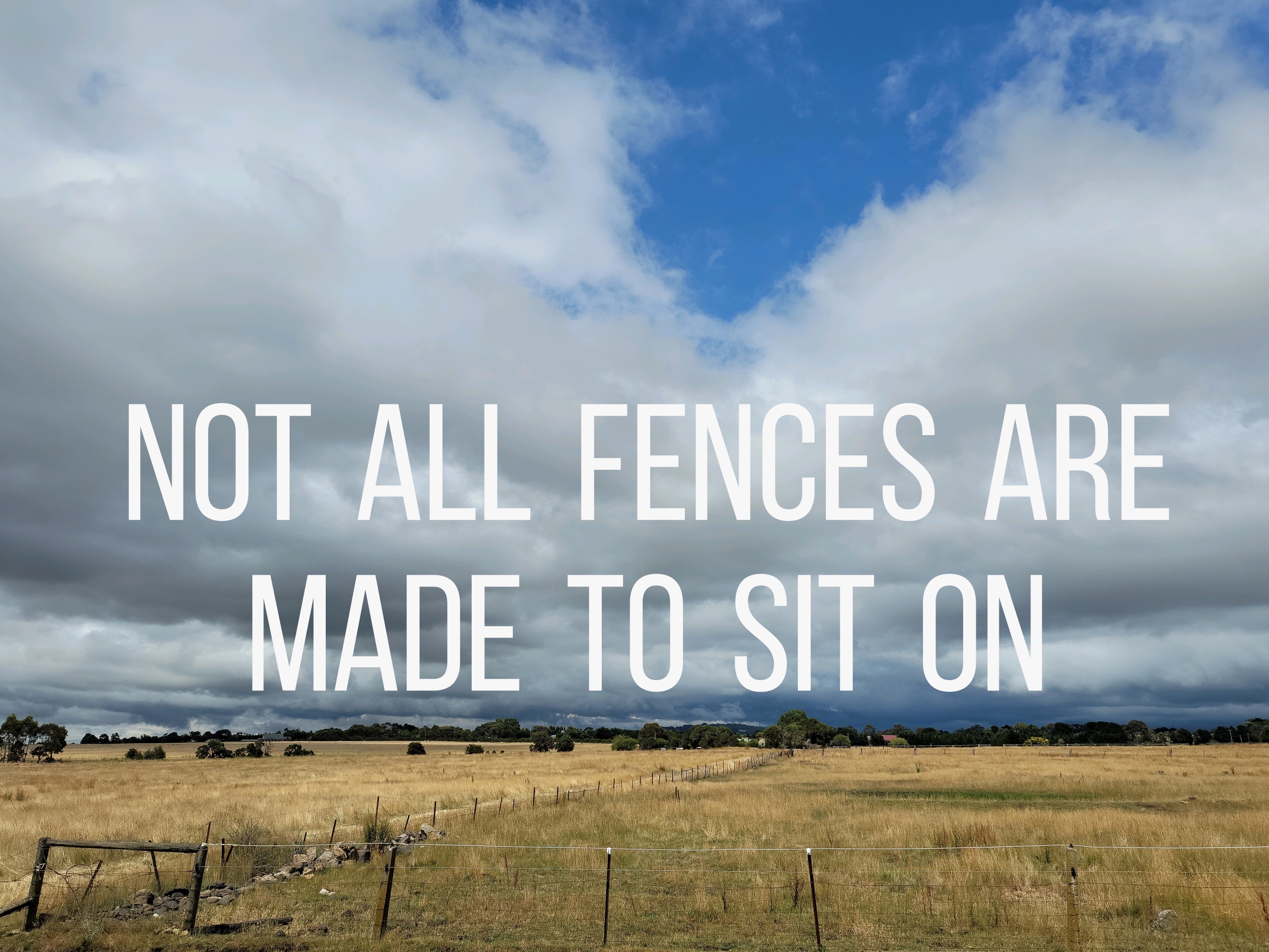 Quotes Sitting On The Fence