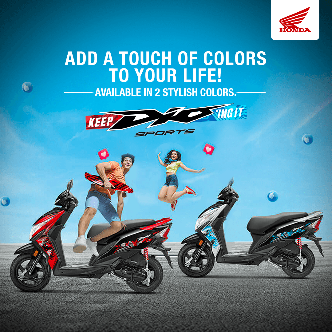 Honda Dio Colours Available 2022