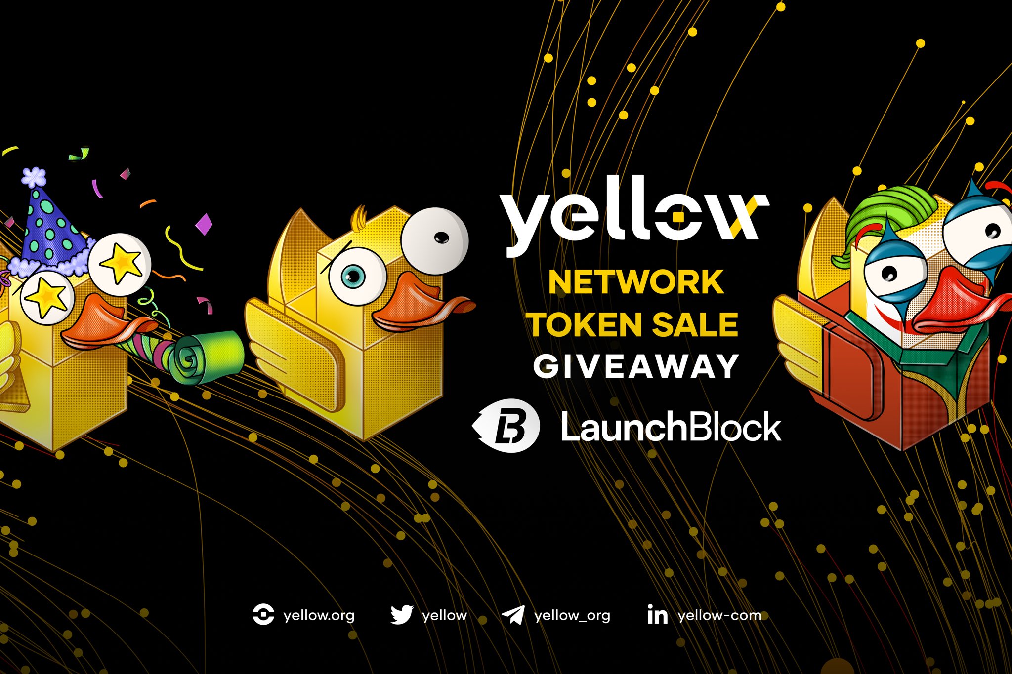 Launchblock.com on Twitter: "To celebrate our @Yellow Token Sale we are giving away $LBP and # ...