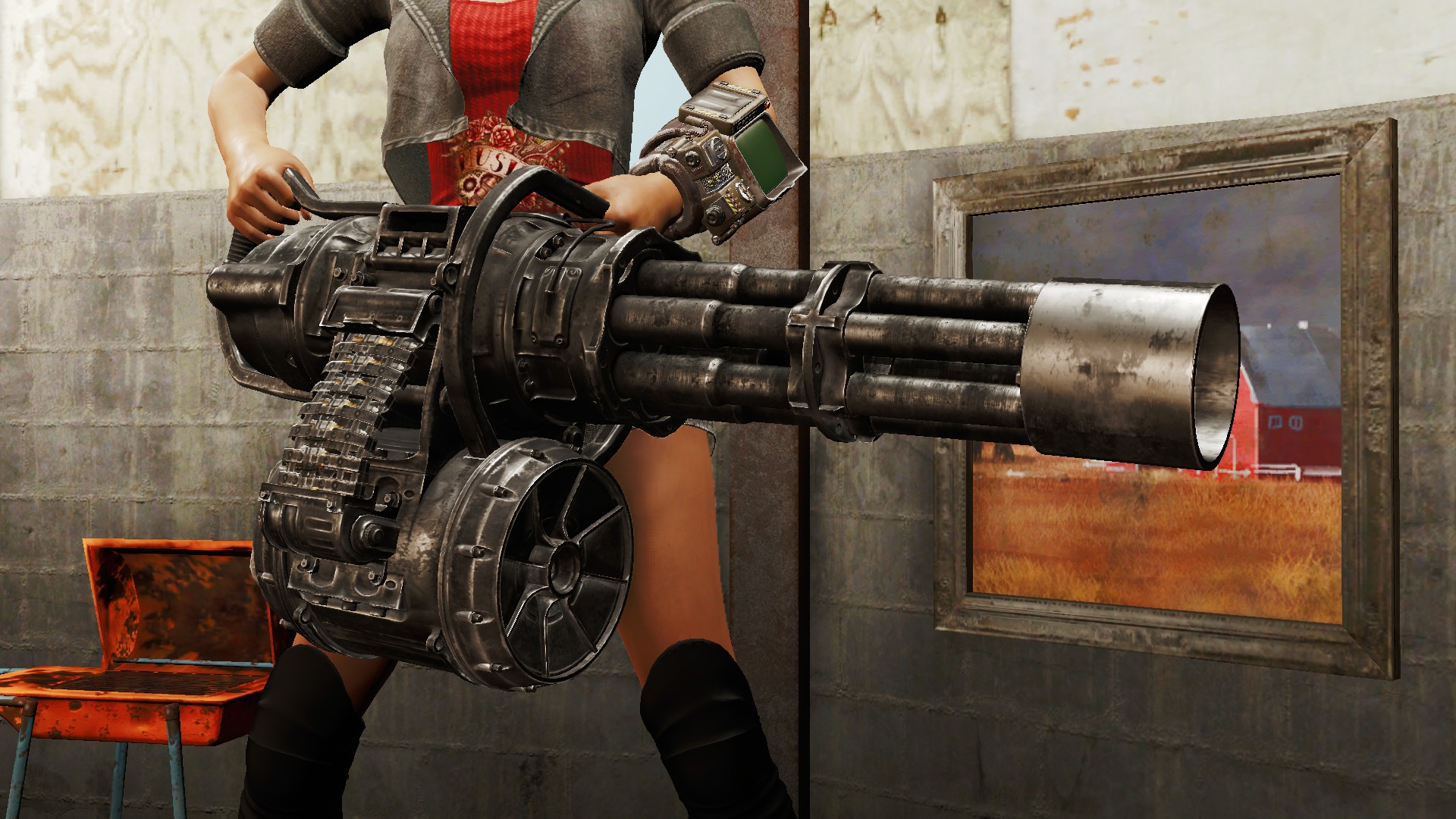 Fallout4 MOD on Twitter: "【武器/T6M's Minor Minigun Attachment Pack (Min…】ミニガンに小ぶりなアタッチメント等を追加します ...