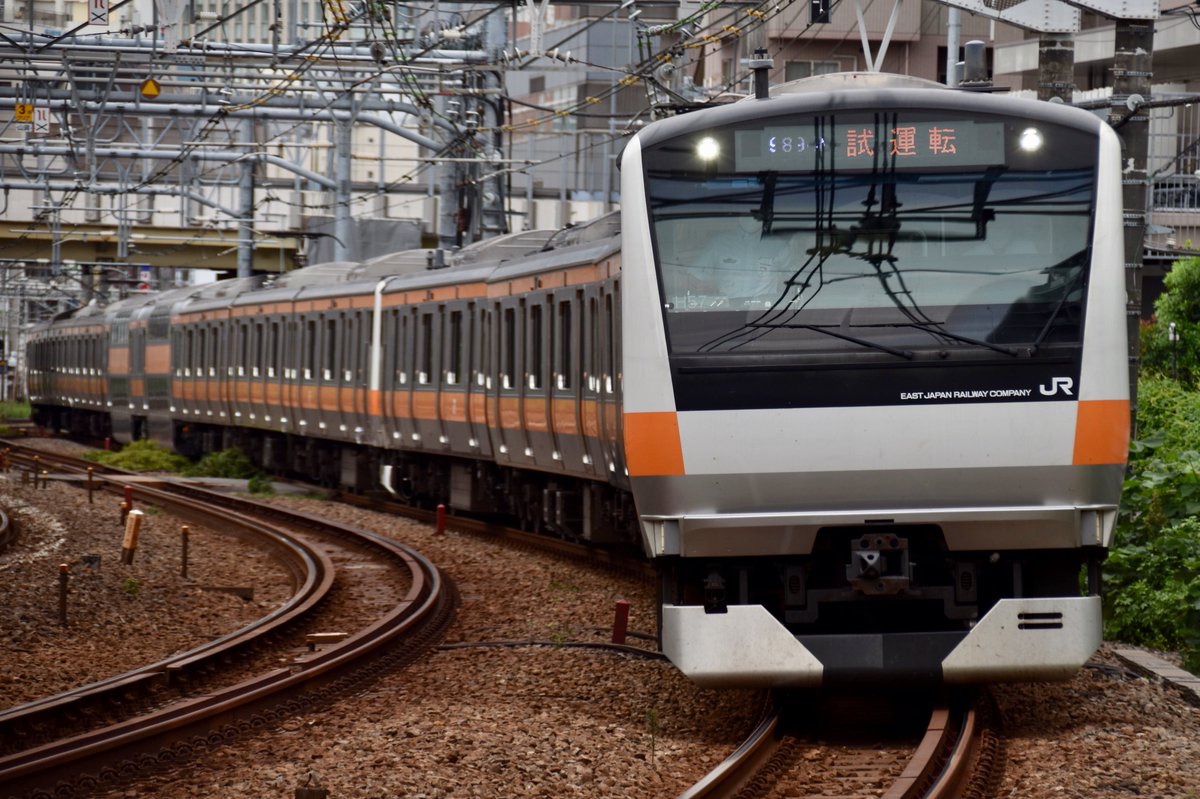 Y_TREport on Twitter: "2022/08/29 ・回8840M〜回6851M E233系6000番台(H004編成) ※TK入場 ・試9894M E233系0番台(H57 ...