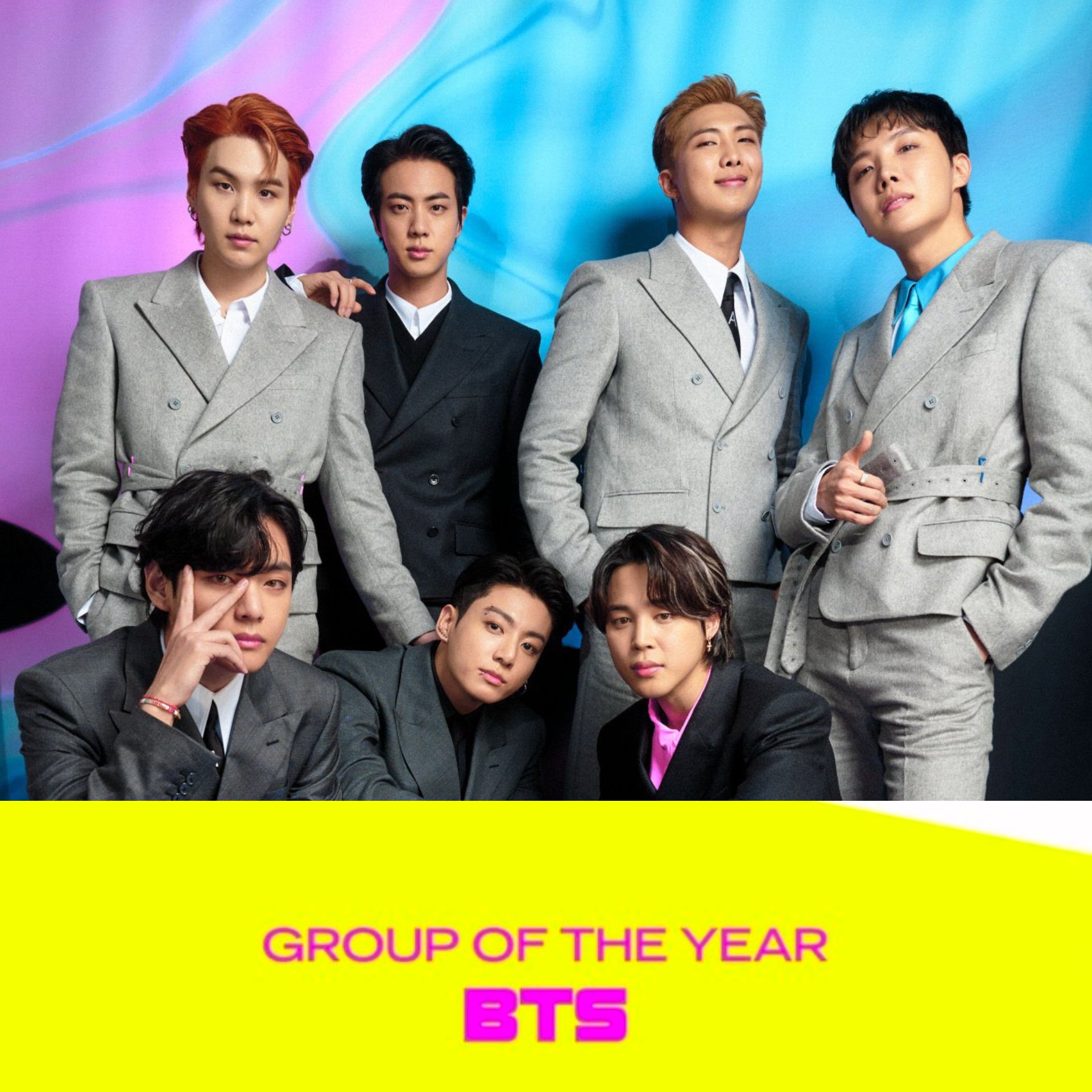 BTS Pak Official⁷l🇵🇰 on Twitter: "Congratulations @BTS_twt for winning 'Group of the Year' at ...