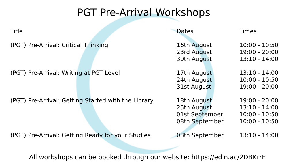 StudyHub on Twitter: "We are entering our final week of online PGT Pre-Arrival workshops! Still ...