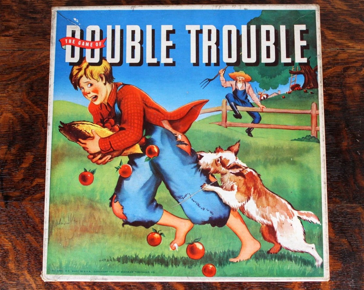 Laura More on Twitter: "1941 The Game Of Double Trouble Vintage Whitman ...