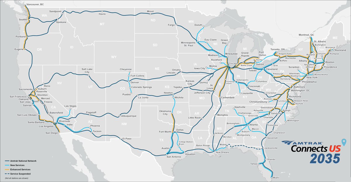 Amtrak Map
