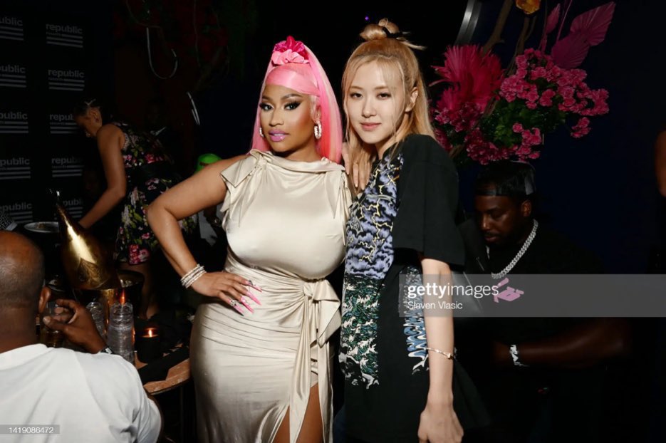 The Female Rap Room on Twitter: ".@NICKIMINAJ and Rosé of BLACKPINK at the #VMAs after-party."