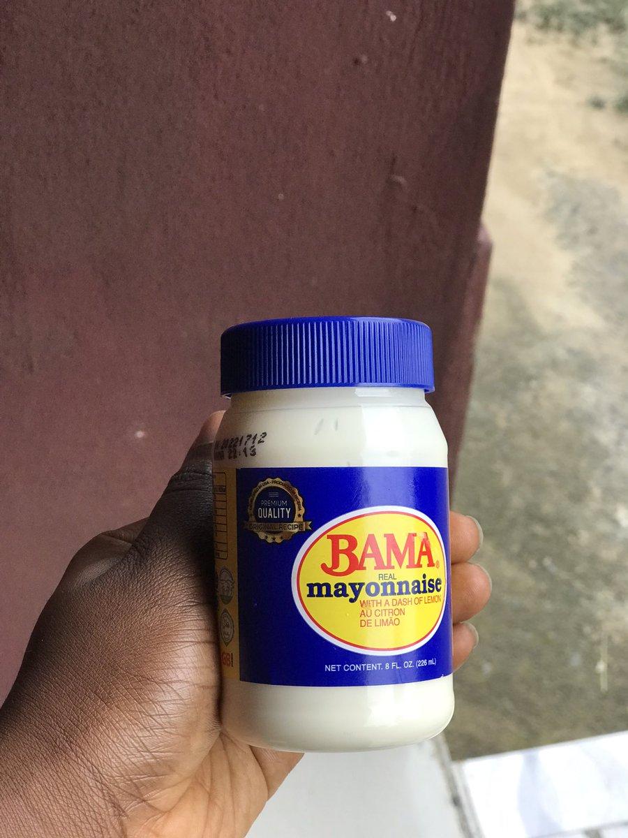 So today I bought a fake Bama mayonnaise 😭. I knew something was off ...