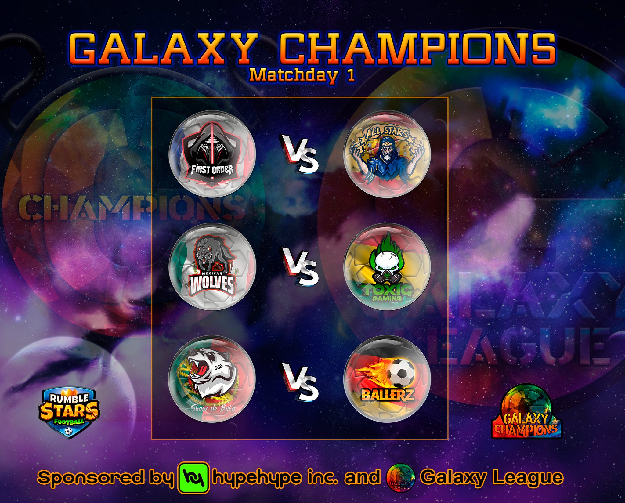 Galaxy League on Twitter: "------------------ @RumbleStars ------------------ We kick off the ...