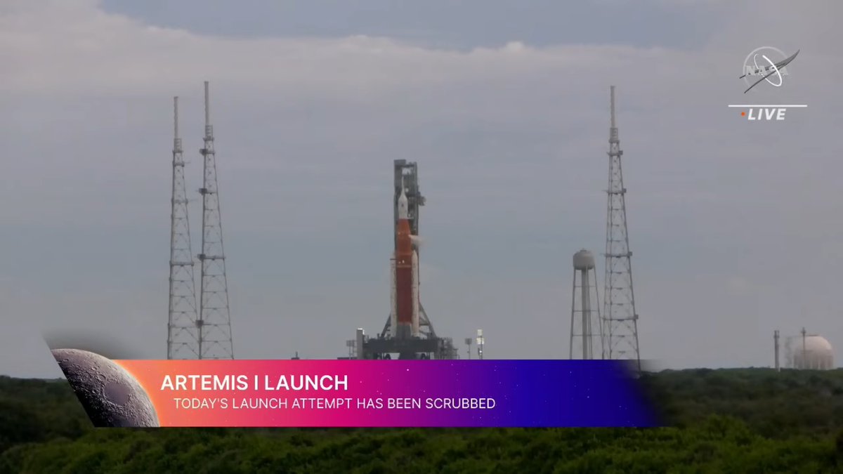 Dina Kupfer On Twitter Breaking Nasaartemis Launch Attempt Today Has Been Scrubbed
