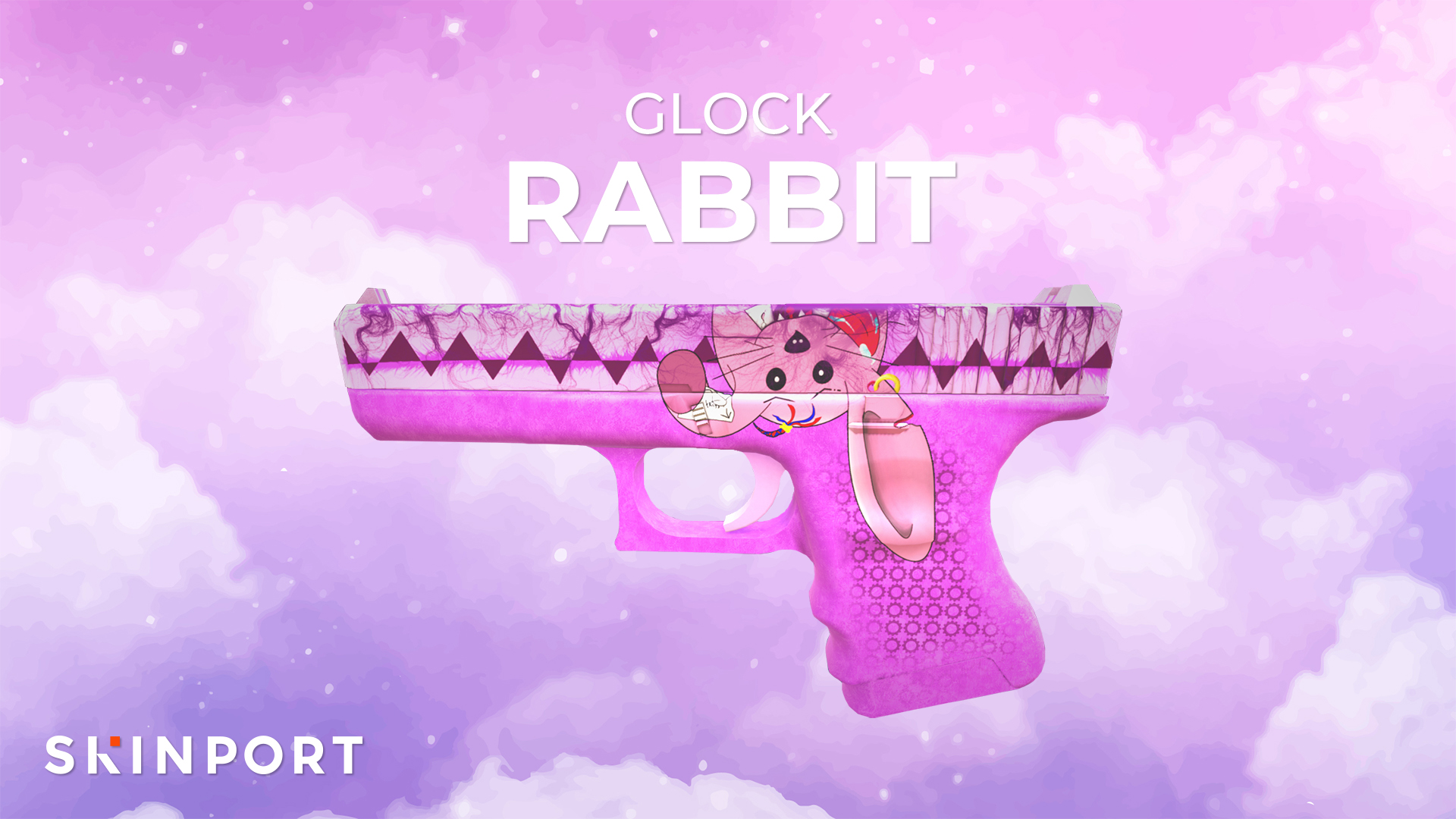 Pink Glock Logo Wallpaper