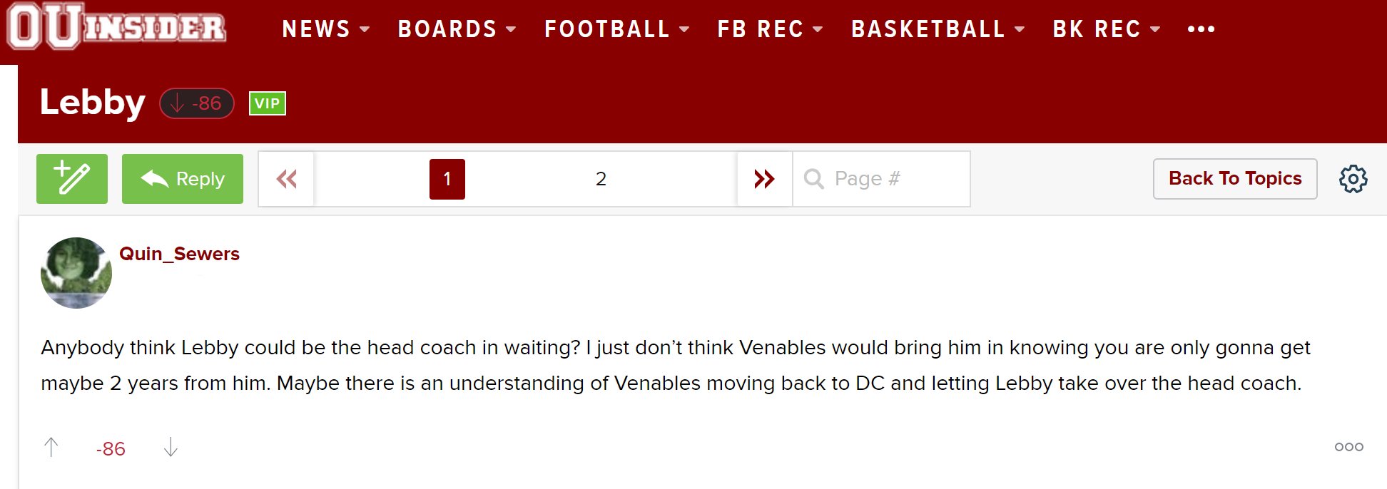 Message Board Geniuses on Twitter: "The master plan at #Oklahoma is to promote Jeff Lebby to ...