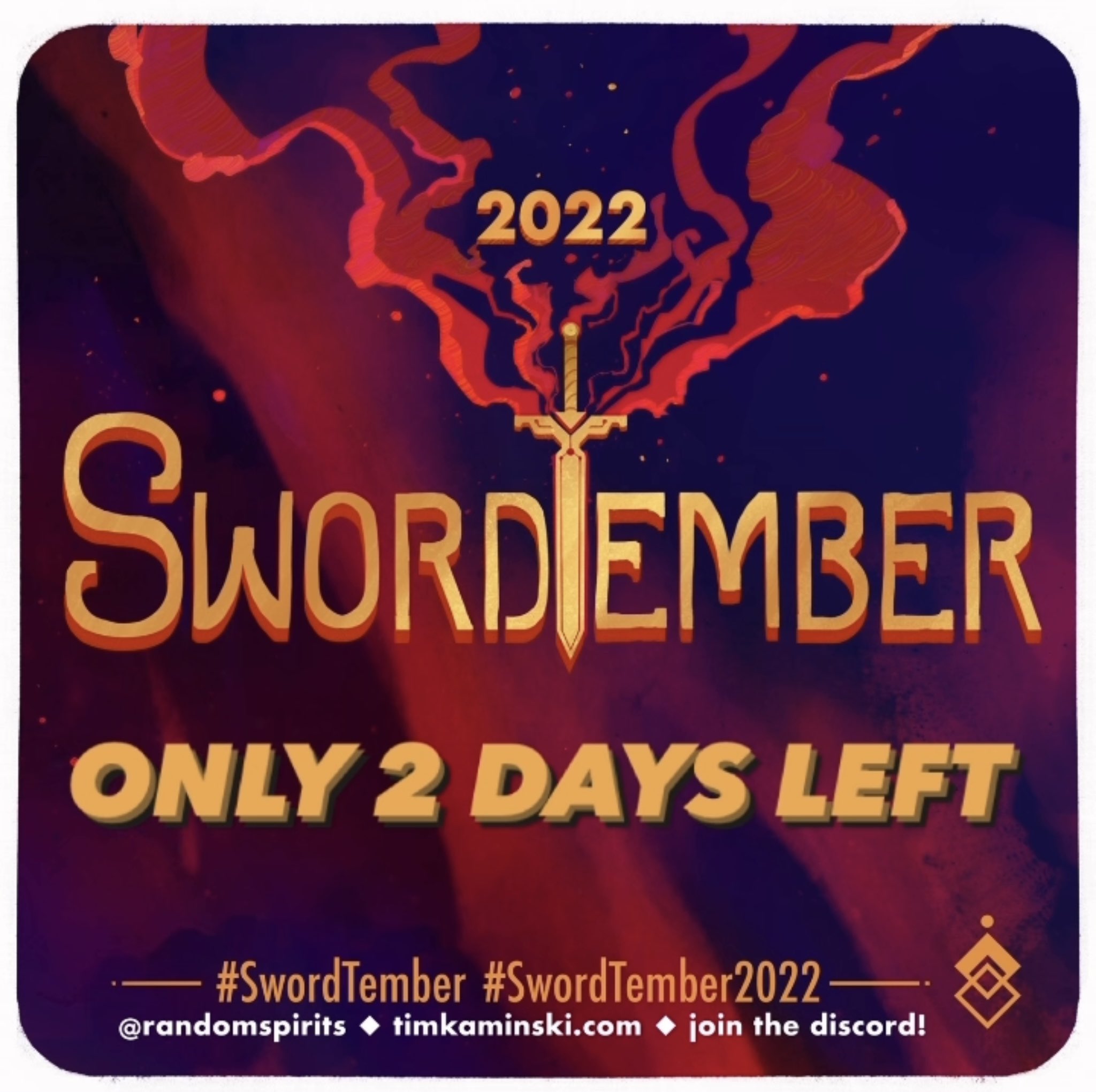 Tim Kaminski on Twitter: "ONLY 2 DAYS LEFT UNTIL SWORDTEMBER ‘22 STARTS!!!⚔️ https://t.co ...