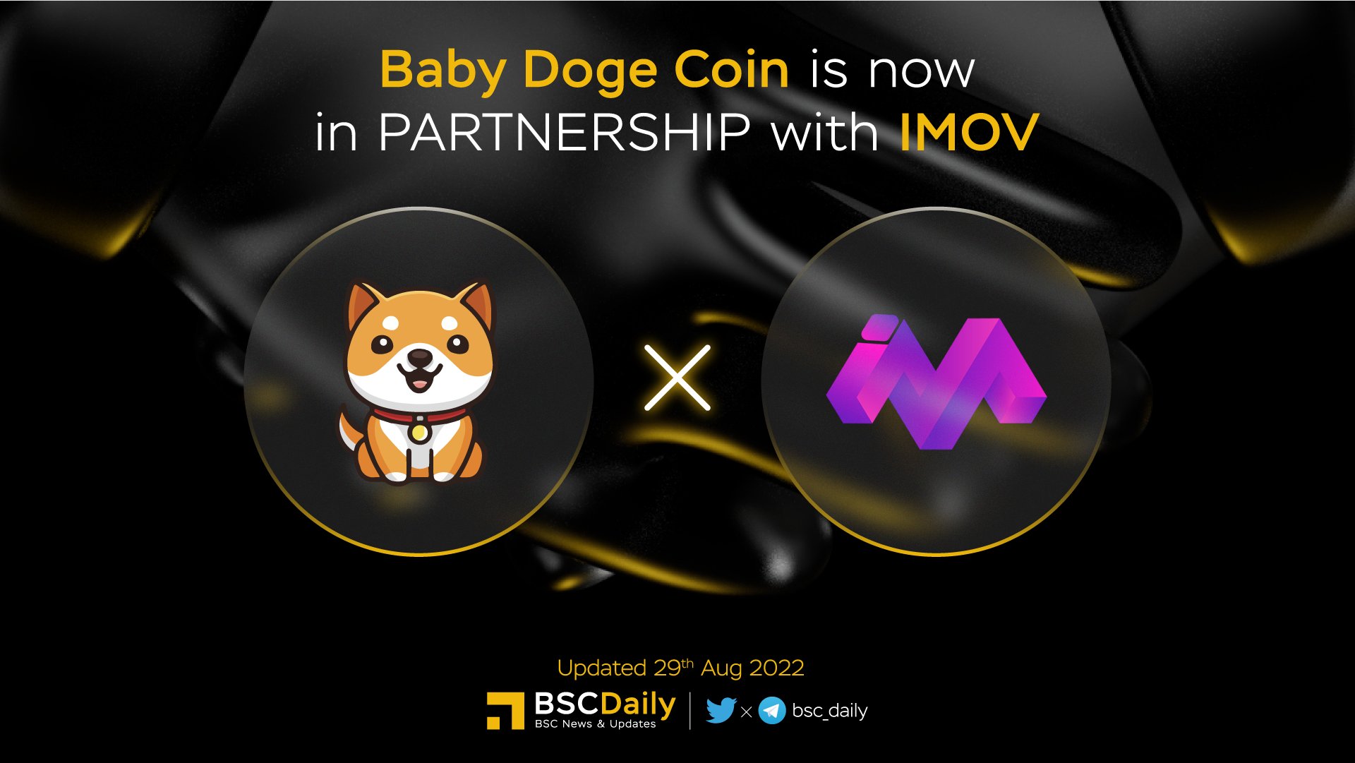 BSCDaily on Twitter: "🎉 @BabyDogeCoin Partnership with @Imovofficial 🚀 $BABYDOGE - a ...