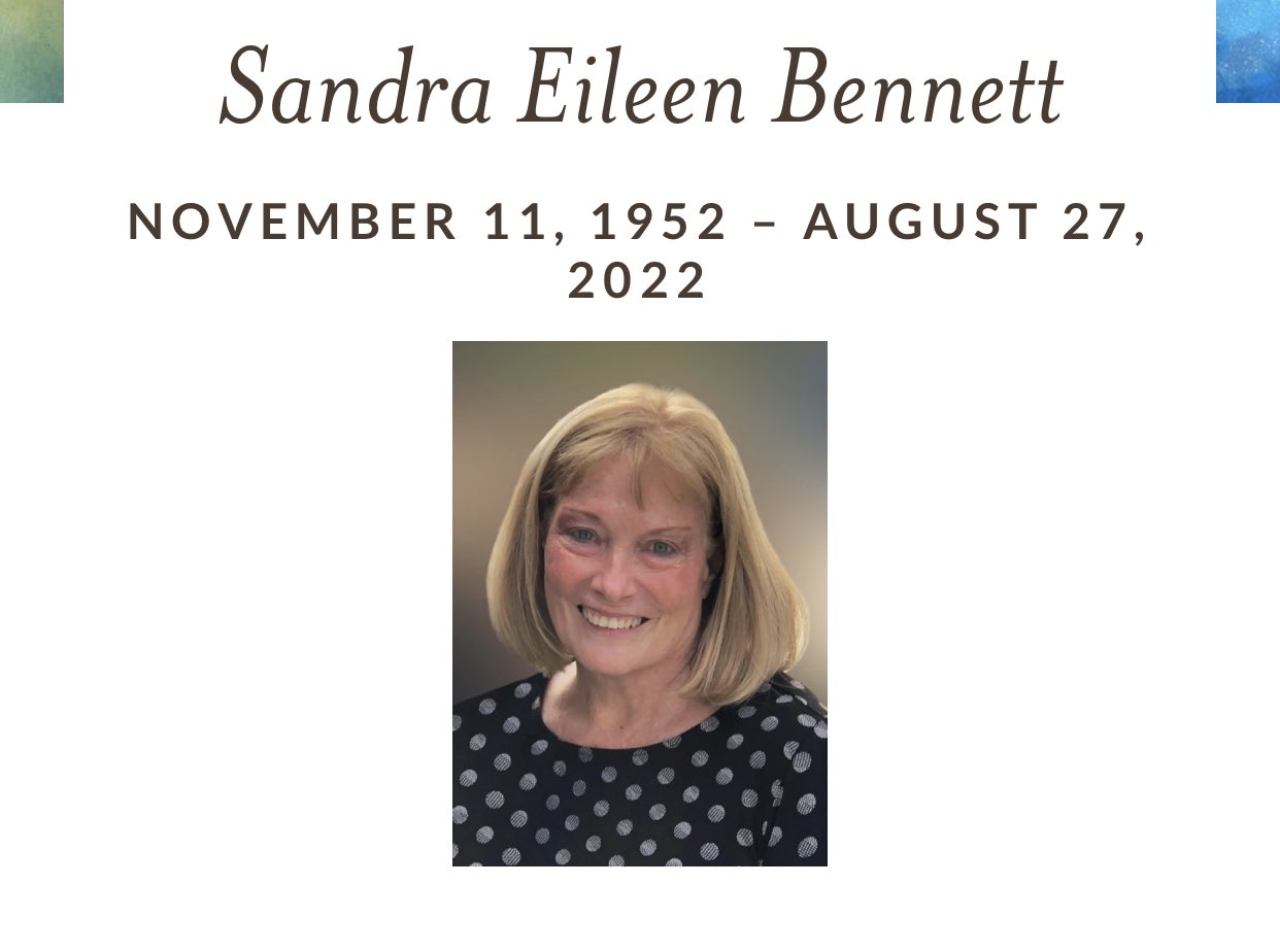 Beth Moore on Twitter: "Here is a picture of our beloved Sandy Bennett. You who have come to a ...