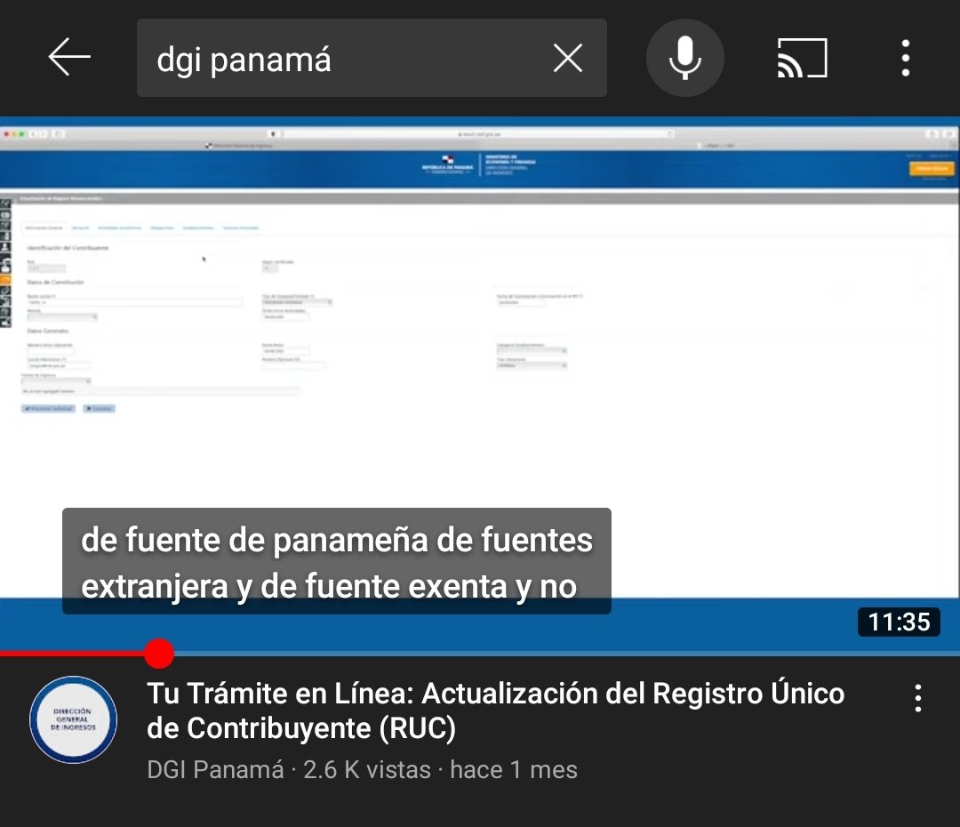 DGI PANAMA on Twitter: "Sigue los pasos de nuestro tutorial de YouTube para que puedas ...