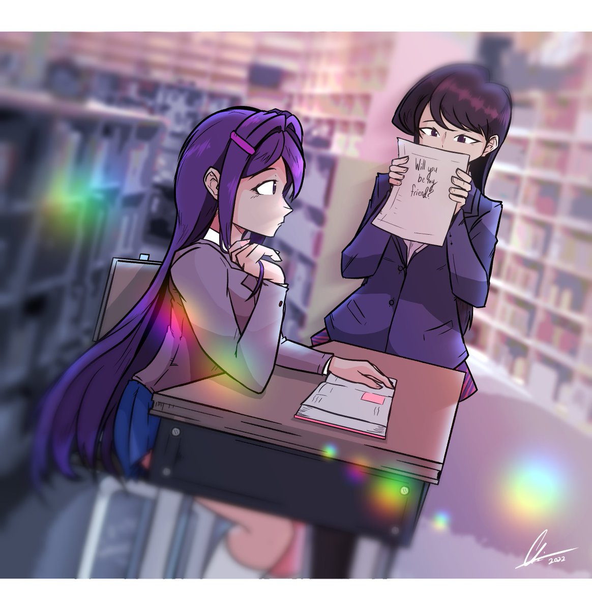 『ÆmƎr』 On Twitter Komi Wants To Make A New Friend
