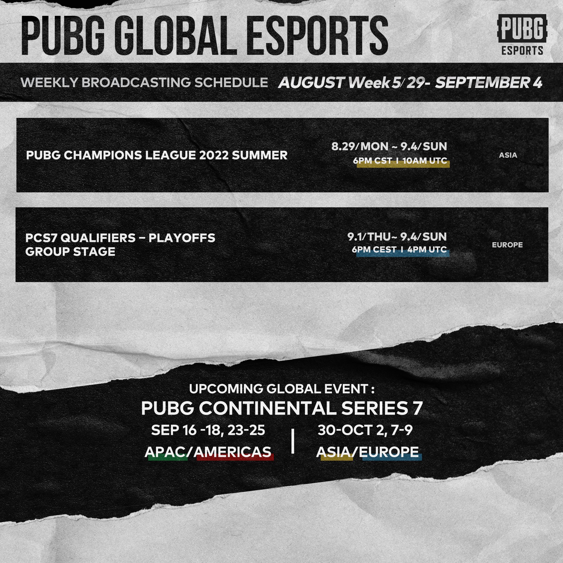 PUBG Esports on Twitter: "Here's what's happening in the #PUBGEsports world this week. 👇 Try and ...