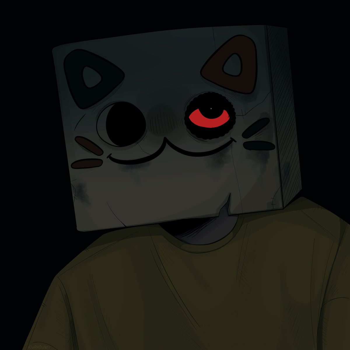 horror , eye contact / EYE spy! #cr」|🎗bee minecraft ™️のイラスト