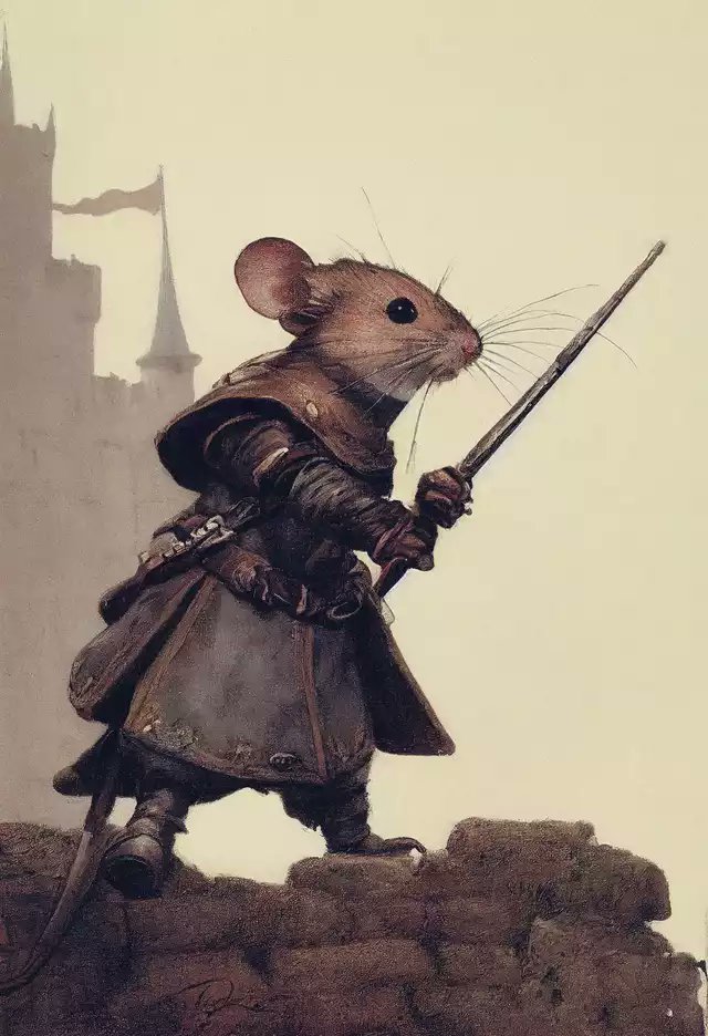 「Redwall Character Portraits by Tim Simps」|Benのイラスト