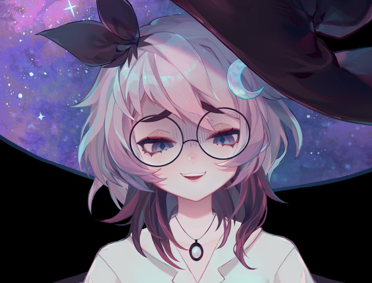 「HEYA VOID FAMILY, tonight I'm finishing 」|Alphena 🌌 Void Witch VTuberのイラスト
