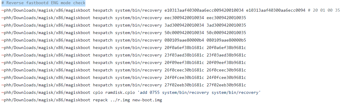 Mishaal Rahman on Twitter: "TIL that it's possible to enable fastbootd on Samsung devices by hex ...
