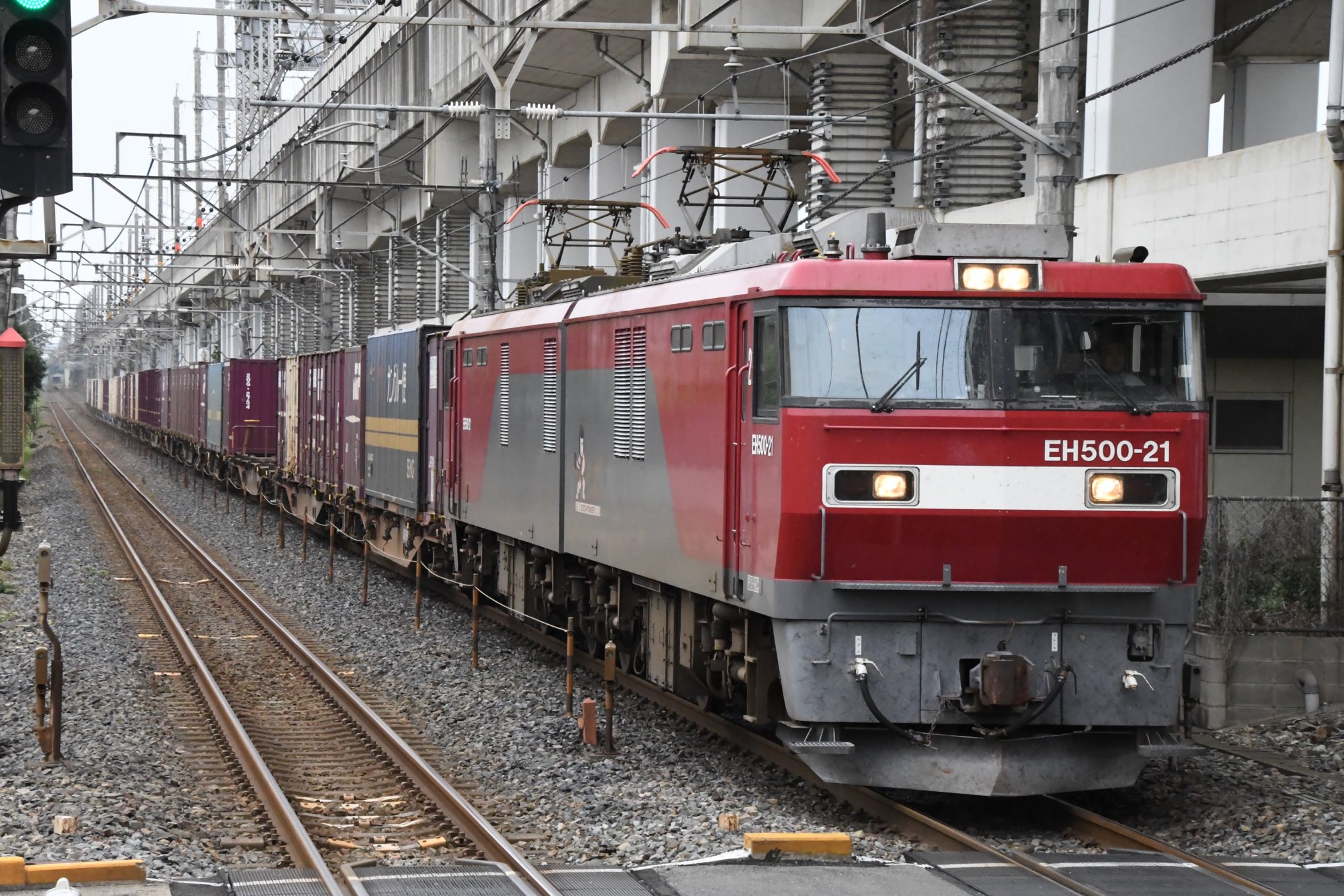 🚂北斗桃太郎🚃🗣 on Twitter: "3064レ EH500-21牽引 JFEイルカコンテナ3個あり https://t.co/pNl3qSohZV" / Twitter