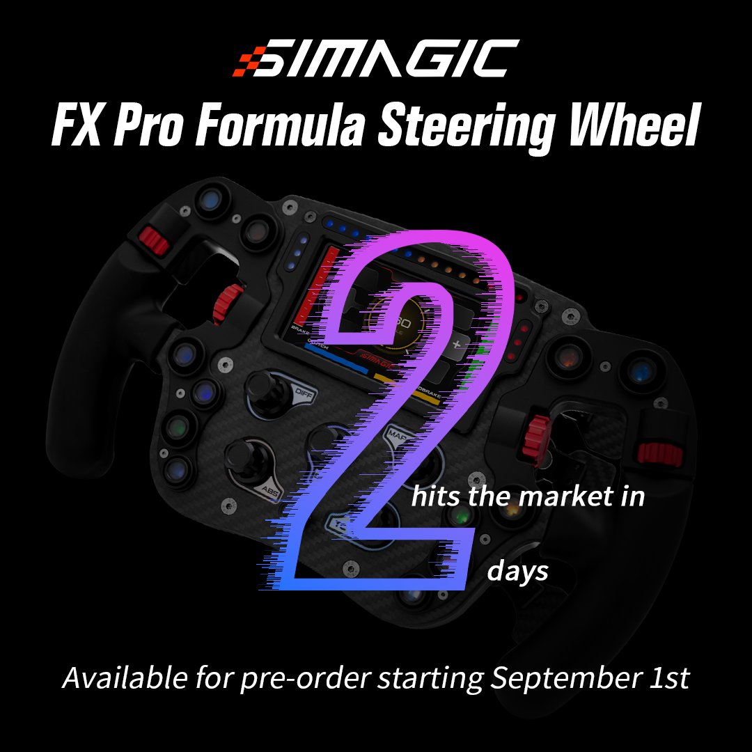 Simagic official on Twitter: "FX PRO will be available for pre-order in two days, September 1st ...